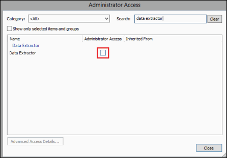 Interaction Data Extractor - Administrator Access