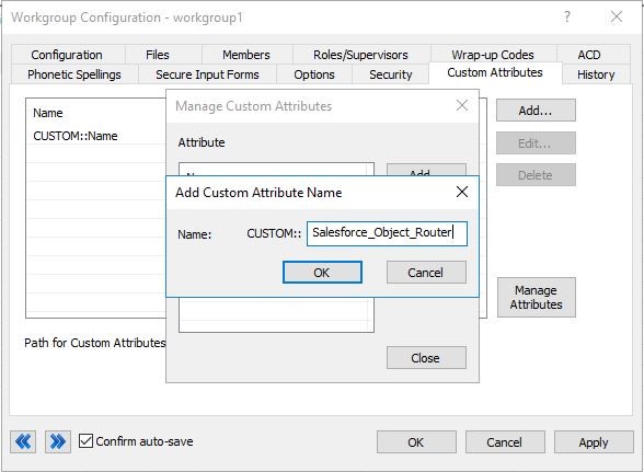 Salesforce Object Routing Server Add Queues To Monitor For The 3995