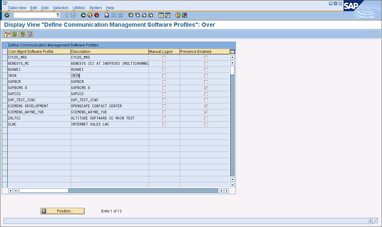 SAP CRM Integration Technical Reference - Set up an SAP IC profile