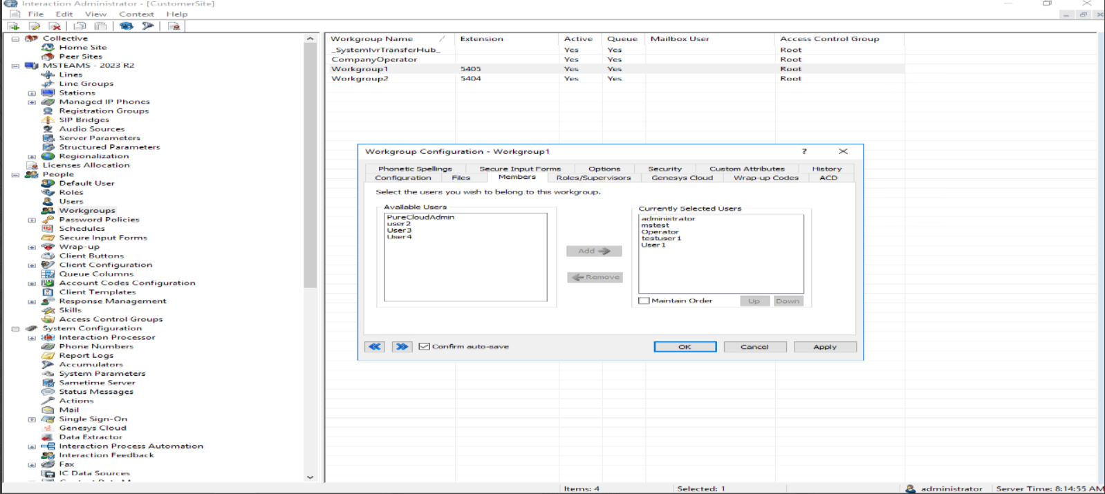 Interaction Connect Help - MS Teams as Login Station