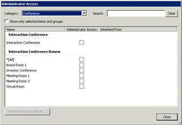 Interaction Conference Administrator's Guide - Assign right to configure global Interaction ...