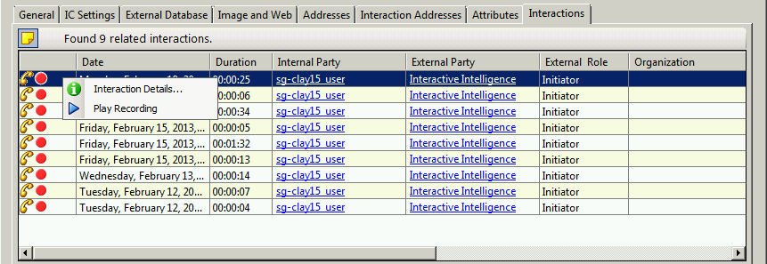 Interaction Desktop Help - Play Back a Recorded Interaction