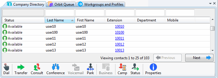 Interaction Desktop Help - Transfer a Call Using the Directory Toolbar