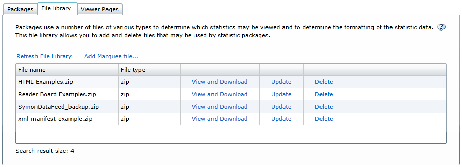 Interaction Marquee - Using the File Library tab