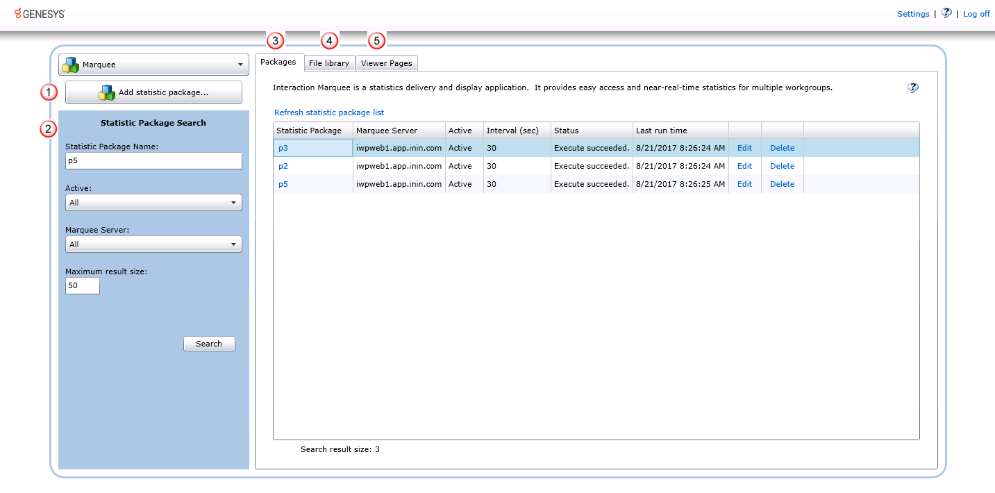 Interaction Marquee - Interaction Marquee User Interface