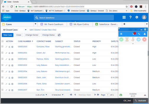 PureConnect for Salesforce - CIC Client