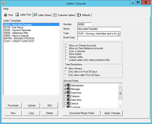 Latitude Letter Console Help Delete A Letter Template