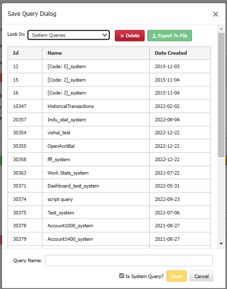 Latitude Help - Create a System level Queries