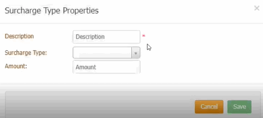 Latitude Help - Modify Surcharge Type