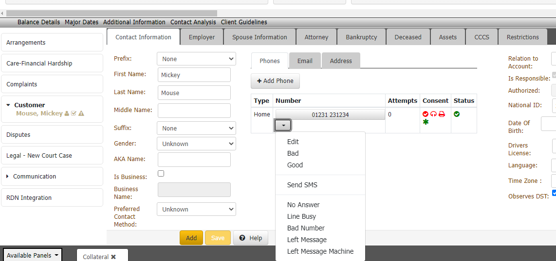 Latitude Help - Send SMS to an Account