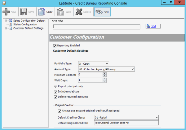 Credit Bureau Reporting Console - Search for a Customer or Class of ...