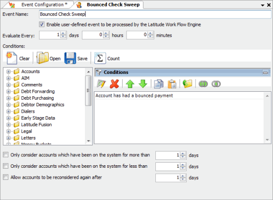 Latitude WorkFlow Designer Help - Modify a User-defined Event