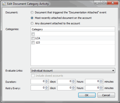 Latitude WorkFlow Designer Help - Document Category