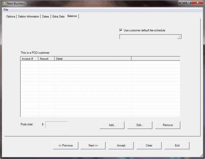 Latitude Help - Add Balance Information for a POD Structured Account