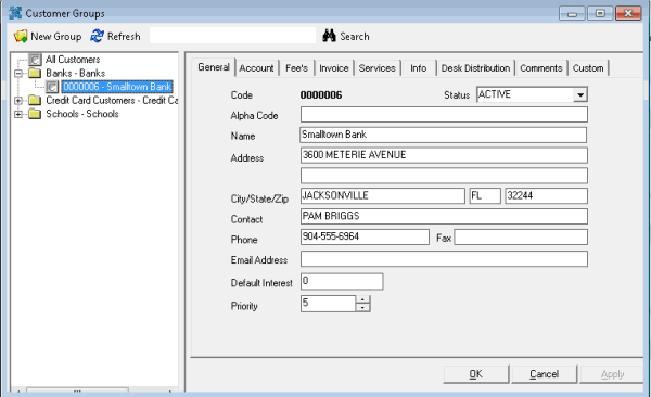 Latitude Invoices Help - Modify a Customer in a Customer Group