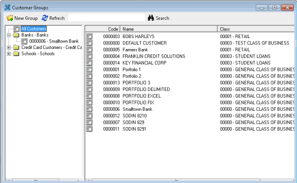 Latitude Invoices Help - Modify a Customer Group