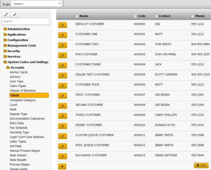 Latitude Help - Maintain Client Account Information