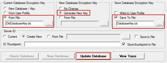 Latitude Tokenizer Configurator Help - Change the Master Database Key