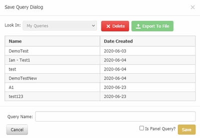 Latitude Help - Modify an Account Analysis Query