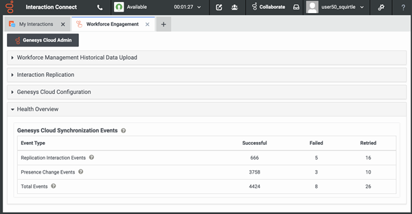 Interaction Connect Help Health Overview