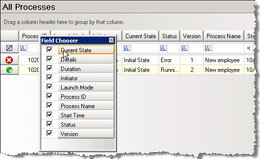 Interaction Process Automation Monitor Help - Modifying the Columns in ...
