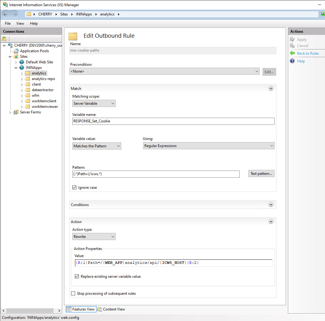 CX Insights Installation and Configuration Guide - Install CX Insights web application for ...