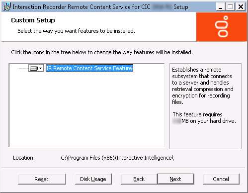 Interaction Recorder Remote Content Service Installation and Configuration Guide - Install ...
