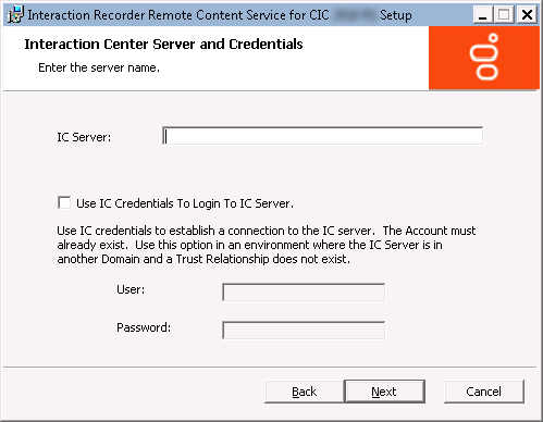 Interaction Recorder Remote Content Service Installation and Configuration Guide - Install ...