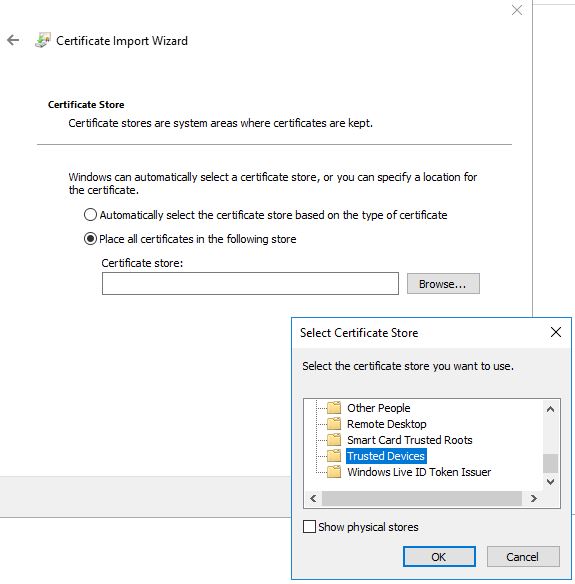 sso_sa_and_certificate_improvements - Importing the Signed Certificate and Root CA Certificate ...