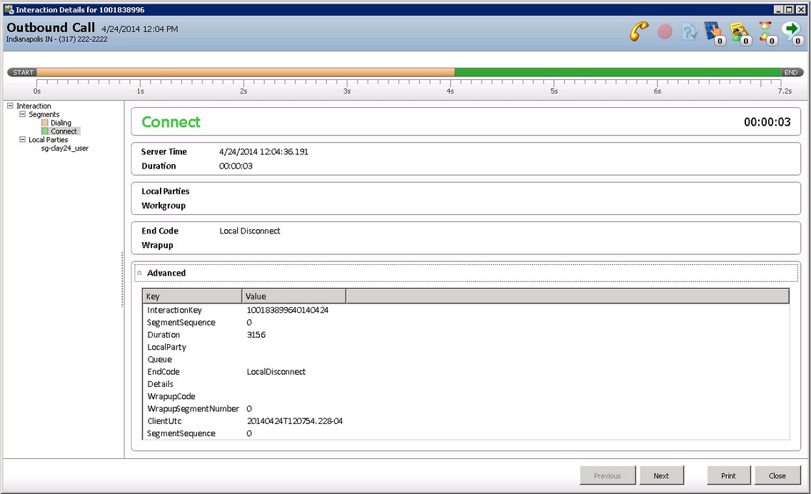 Tracker Interaction Segments Technical Reference Blind Transfer An