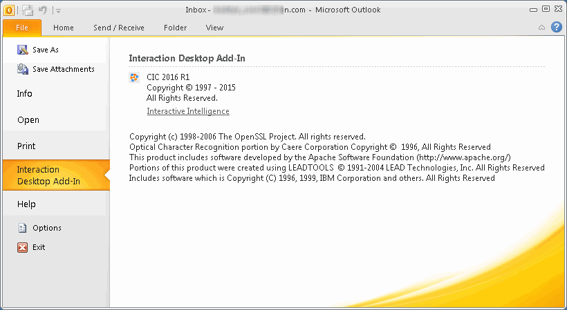 Interaction Connect - Utilisation du complément Microsoft Outlook ...