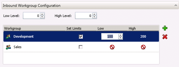 Interaction Dialer Manager Help - Inbound Workgroup Configuration