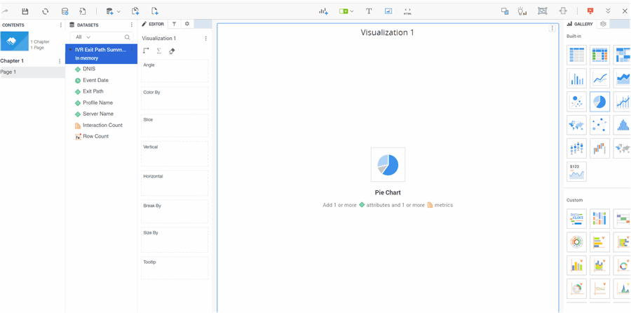 Pureconnect Cx Insights Help Create Dashboards Using Ivr Reports
