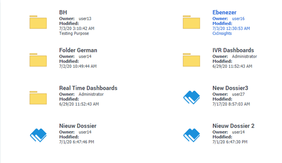 PureConnect CX Insights Help - Content Pane