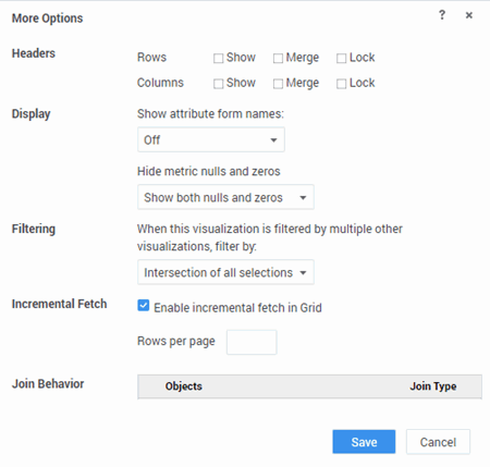 PureConnect CX Insights Help - Visualization Menu Options