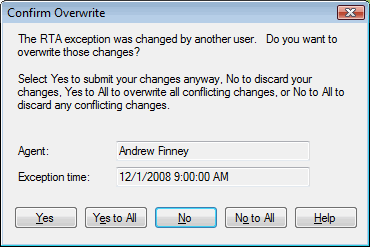 Interaction Optimizer Administration Help - RTA Exception Conflicts