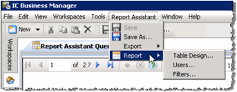 Interaction Report Assistant Help - Edit a Report Query