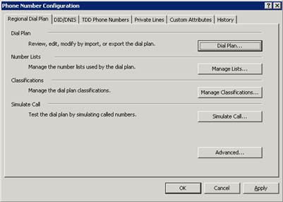 IC Regionalization and Dial Plan Technical Reference - Differences ...