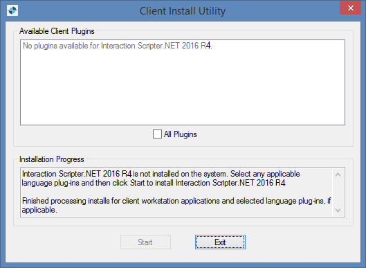 Interaction Dialer Installation And Configuration Interaction Scripter Net Client