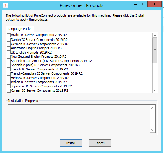 Interaction Dialer Installation and Configuration - Install a Language Pack