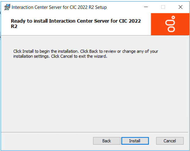 Pureconnect Installation And Configuration Guide Step 5 Cic Server