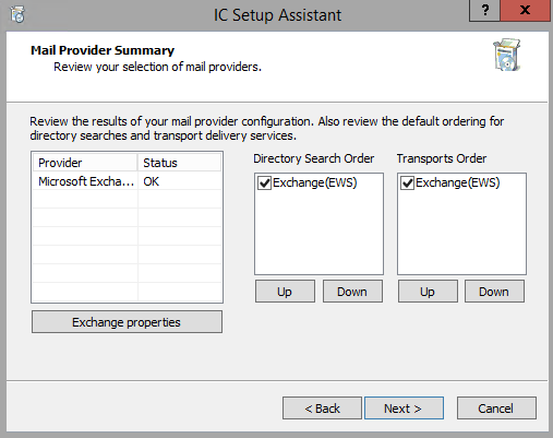 PureConnect Installation and Configuration Guide - Mail provider summary