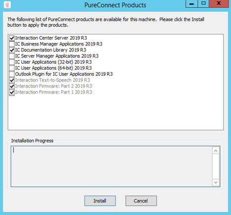 PureConnect Installation and Configuration Guide - Step 3: Run Install.exe