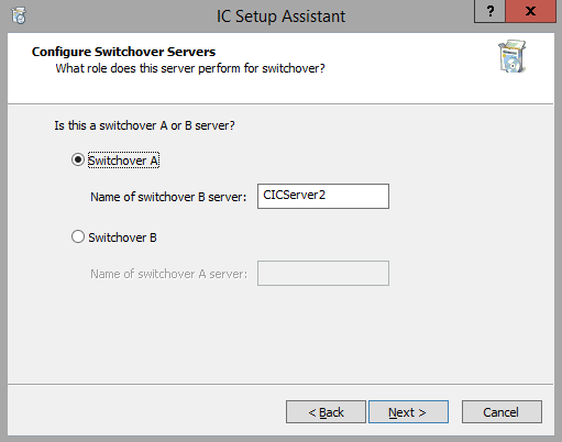 Pureconnect Installation And Configuration Guide Configure Switchover Servers