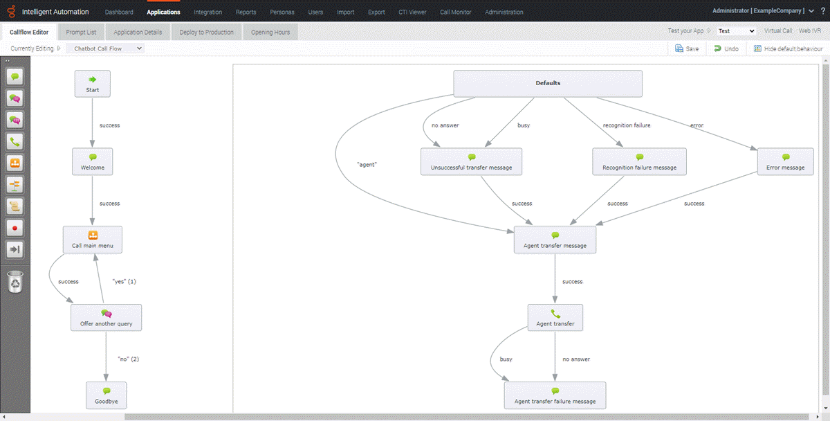 PureConnect Integration with Genesys Intelligent Automation Technical Reference - Set up Chatbot ...