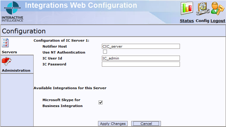 Interaction Center Integration to Microsoft Lync Server Administrator's ...