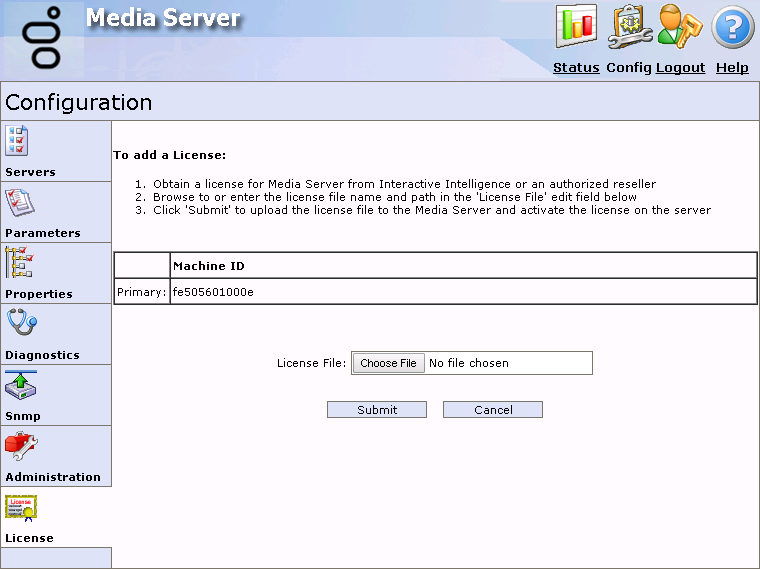 Interaction Media Server Technical Reference Apply An Interaction Media Server License