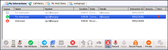 Interaction Recorder Technical Reference - Creating a Snippet Recording in Interaction Desktop ...