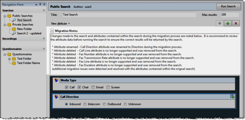Interaction Recorder Technical Reference Appendix B Search