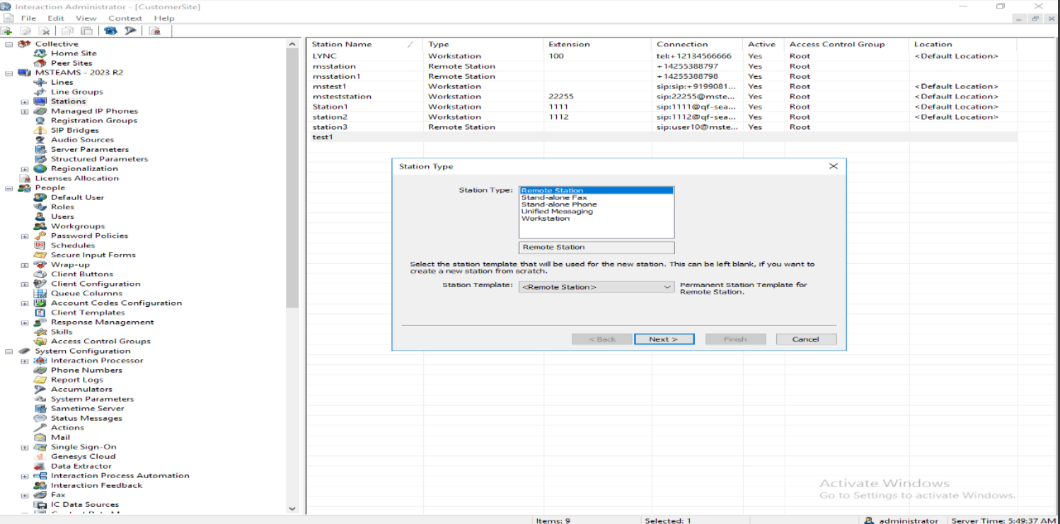 Interaction Connect Help - MS Teams as Login Station